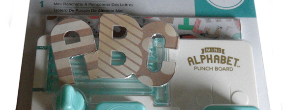 We R Memory Keepers Mini Alphabet Punch Board Review - Tin Teddy