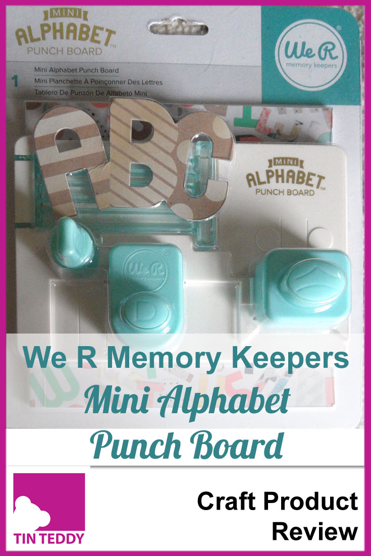 We R Memory Keepers Mini Alphabet Punch Board Review - Tin Teddy