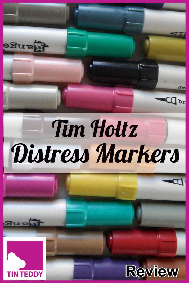 Tim Holtz Distress Markers from Ranger - a Review - Tin Teddy