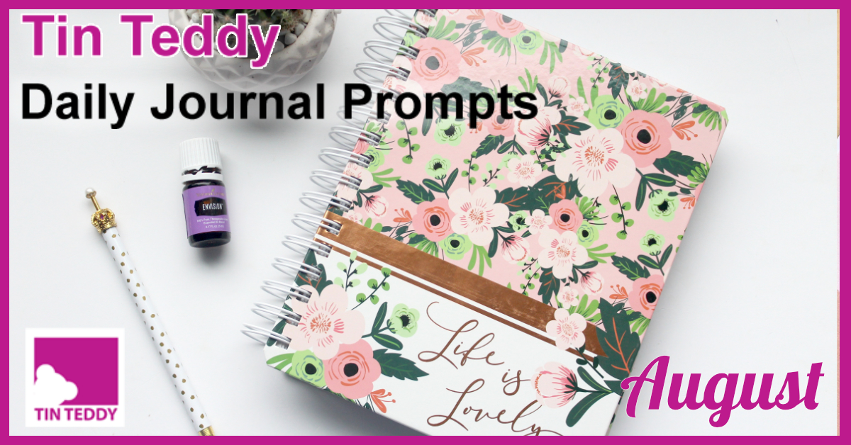 Tin Teddy Daily Journal Prompts for August - Exciting New Summer Ideas ...