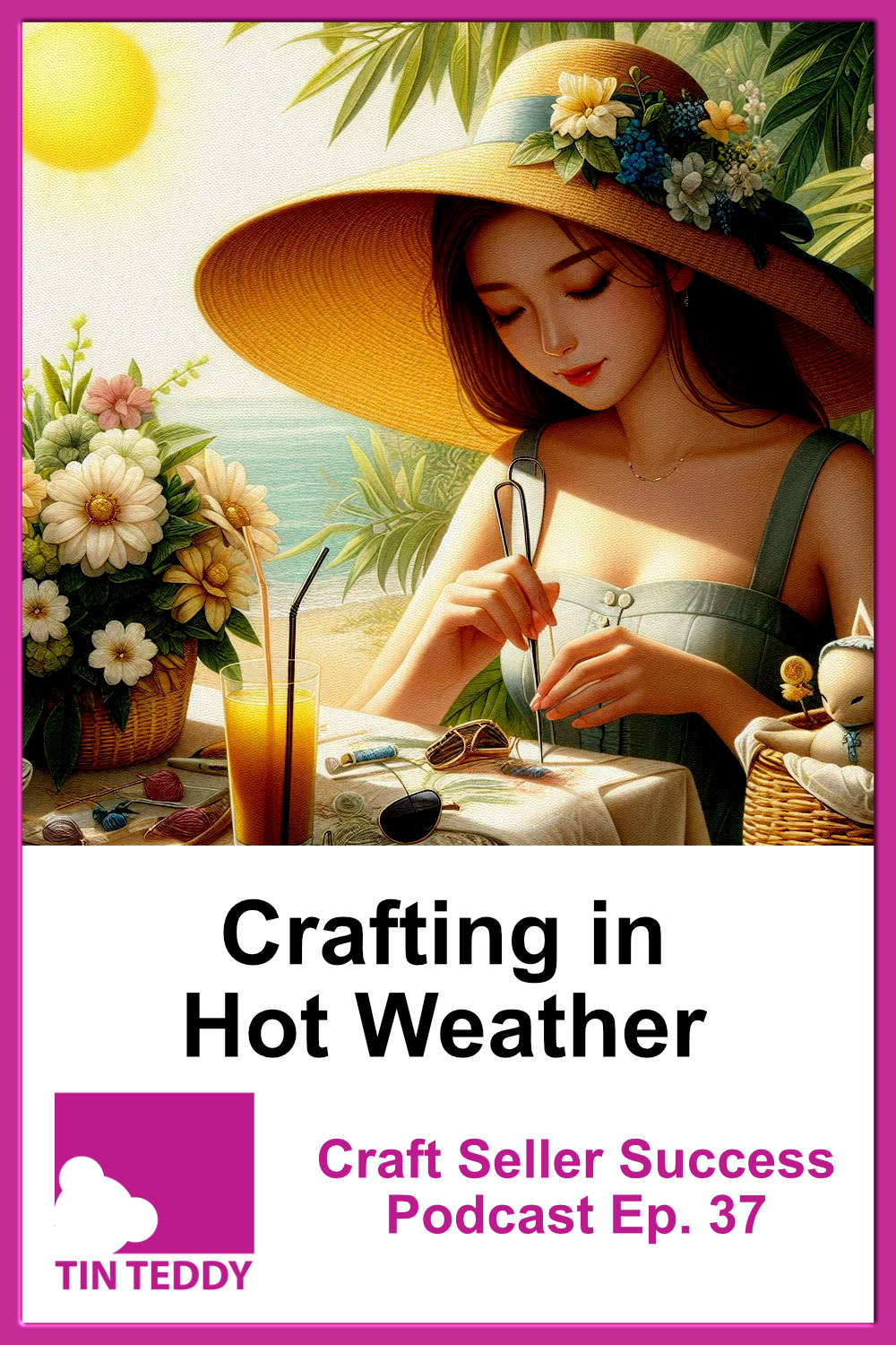 Crafting in Hot Weather - Craft Seller Success Podcast 37 - Tin Teddy